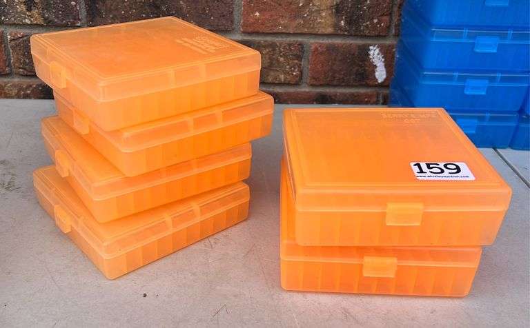 2 Berry's 100-Round Hinge-Top Ammo Box for 41-44 Mag & 4 100-Round Ammo ...