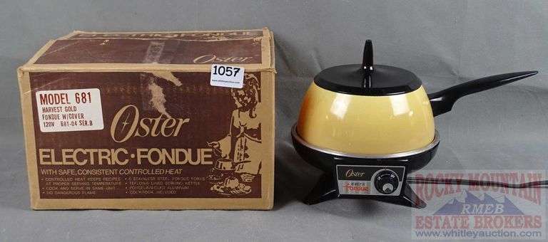 Vintage Oster Electric Fondue Pot. - Rocky Mountain Estate Brokers Inc.
