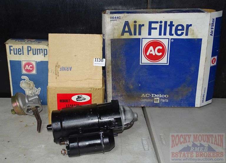 Delco-Remy 3510S Rebuilt Starter, Delco 40801 Fuel Pump & AC Delco Air ...