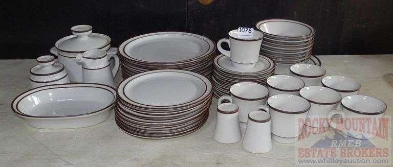 Noritake Primastone Dinnerware Set, Complete for 8. This appears to be ...