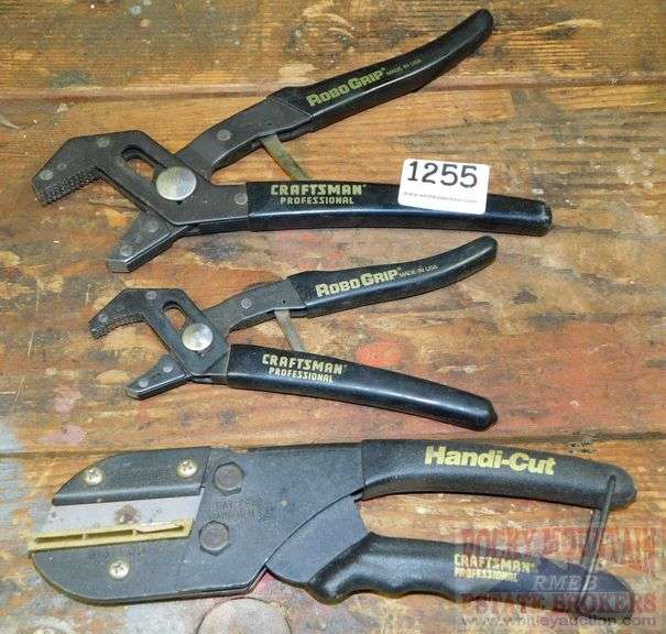 2 Craftsman Robo-Grip Pliers & 1 Handi-Cut Cutter. All for one money ...