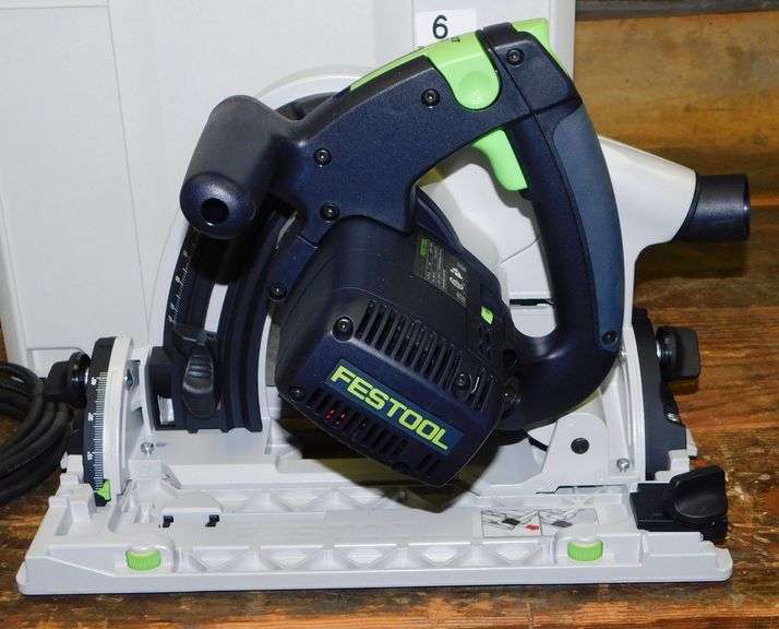 Festool TS 75 EQ-Plus USA Plunge Cut Track Saw in Systainer T-LOC Case ...
