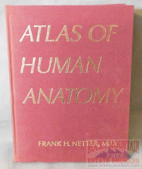 1989 "Atlas of Human Anatomy" Hard Cover Book by Frank H. Netter. - Rocky Mountain Estate ...