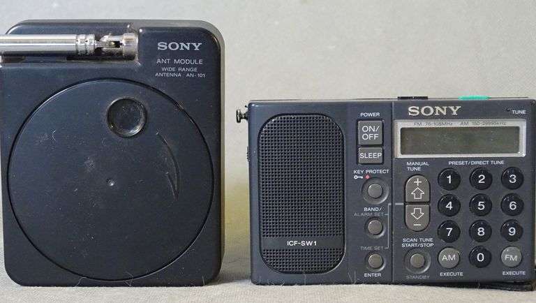 Sony ICF-SW1S Shortwave AM FM Radio with Accessories & Case. - Rocky ...