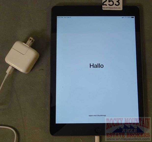Apple iPad Air Tablet W/ Wi-Fi & Cellular, Model: A1475. This has been ...