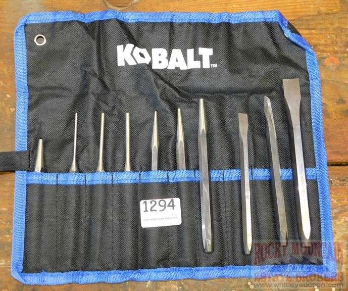 Kobalt 10 Piece Punch & Chisel Set in Case. - Rocky Mountain Estate ...