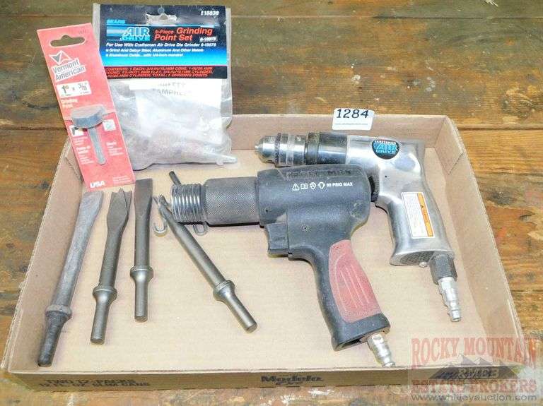 Craftsman Air Drive Pneumatic Drill & Craftsman Air Chisel W ...