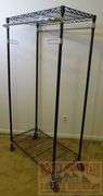 Rolling Metro Style Clothes Rack, 66"x34"x18". - Rocky Mountain Estate ...