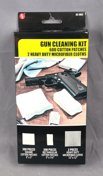 Brand New Gun Cleaning Kit with 2 12"x12" Heavy Duty Microfiber Cloths ...