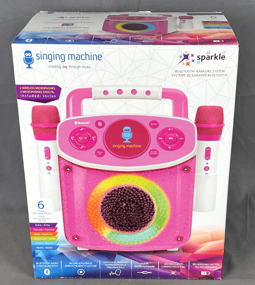 Brand New Sparkle Singing Machine - Bluetooth Karaoke System. Includes ...