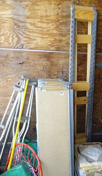 Shelf System W/ 2 Uprights & Lots of Shelves. All for one money ...