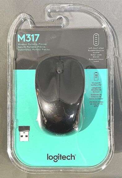 Brand New Logitech M317 Wireless, Portable Black Computer Mouse with ...