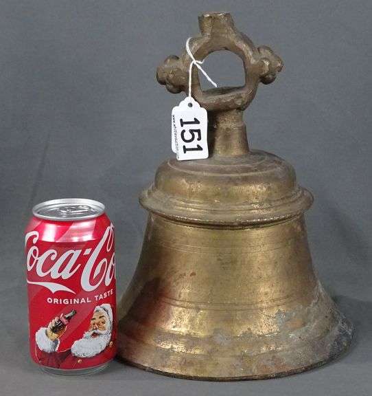 Fantastic - Massive Hard to Find, Antique Cast Brass Temple Bell with ...