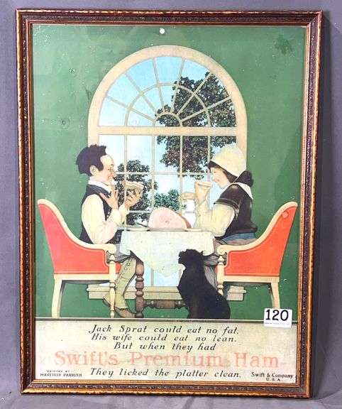 Neat Framed Maxfield Parrish "Jack Sprat" Print for the Swift Premium ...