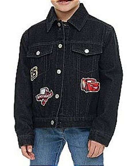 Brand New boy's Size 5/6, "Cars" Black Character Jean Jacket. - Rocky ...