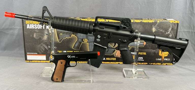 Brand New Game Face "Defender Strike" 2-Gun Airsoft Rifle & Pistol Set ...