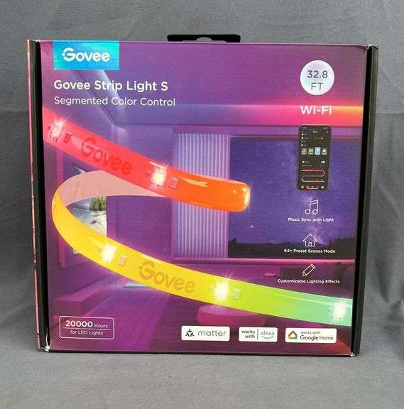 New Govee LED Strip Lights W/ Segmented Color Control, 32.8' long ...