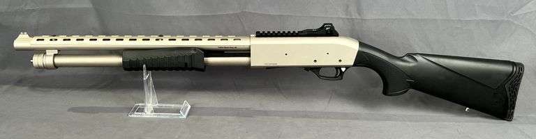 Brand New Citadel Mariner Nickel Finish 12-Gauge Pump Action Shotgun ...