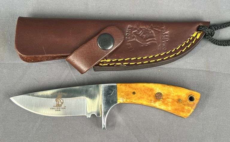 Brand New 7" Hunting Knife W/ Stainless Steel Blade, Full Tang ...