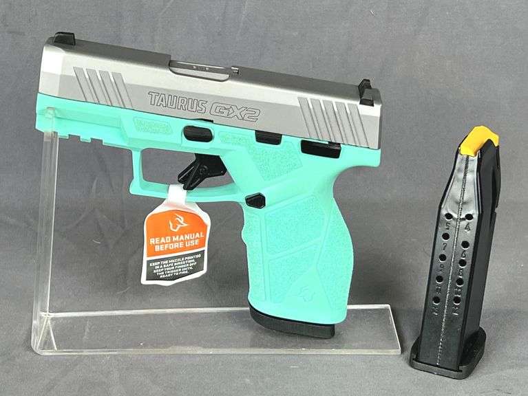 Brand New Taurus GX2 Cyan/Stainless Steel 14-Shot 9mm Semi-Automatic Pistol. - Rocky Mountain ...