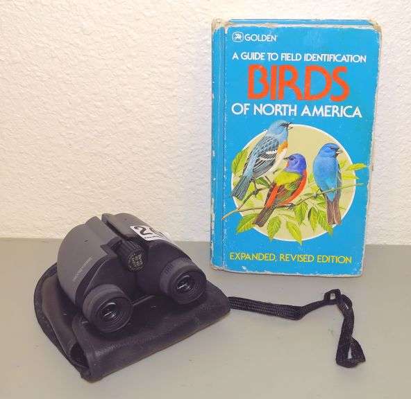 Birds and Brooms Field Glasses with Case and "Birds of North America ...