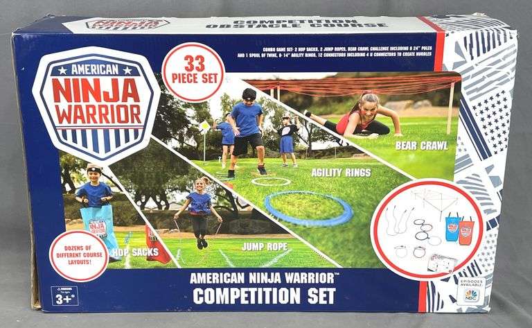 Brand New American Ninja Warrior 33-Piece Competition Set with Agility ...
