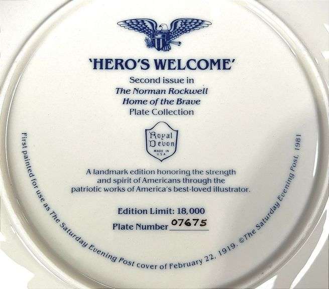 8 Royal Devon Norman Rockwell Collector Plates w/ Boxes. All for One ...