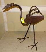 Super Cool Large Found Object Bird Garden Sculpture, 28" high. - Rocky ...