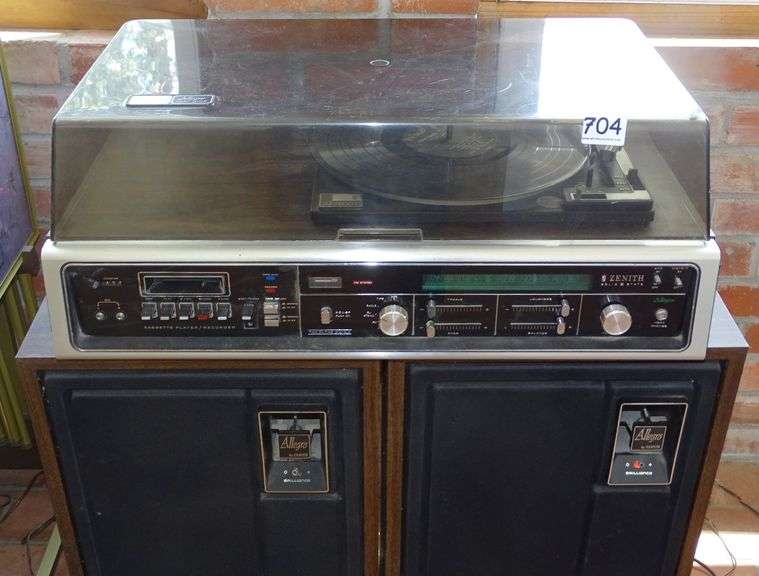 Vintage Zenith Allegro Sound System with Turn Table, 8-Track, AM/FM ...