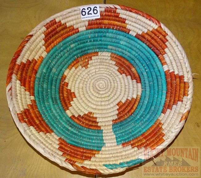 Hand Woven Native American Style Star Patter 13" Inch Basket - Rocky ...