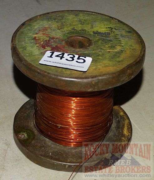 Vintage Spool W/ Fine Copper Wire. Spool is 4.5x4. - Rocky Mountain ...