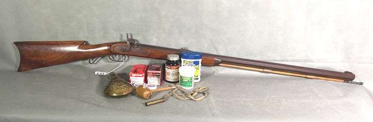 G.R. Douglas .45 Cal. Black Powder Percussion Cap Rifle with Heavy ...
