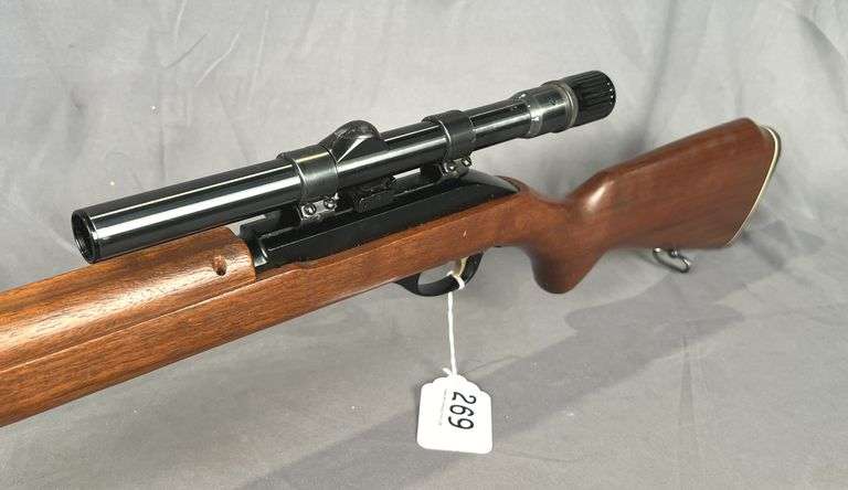 Marlin Model 99 M1 .22 LR Semi-Automatic Rifle with Weaver Scope ...