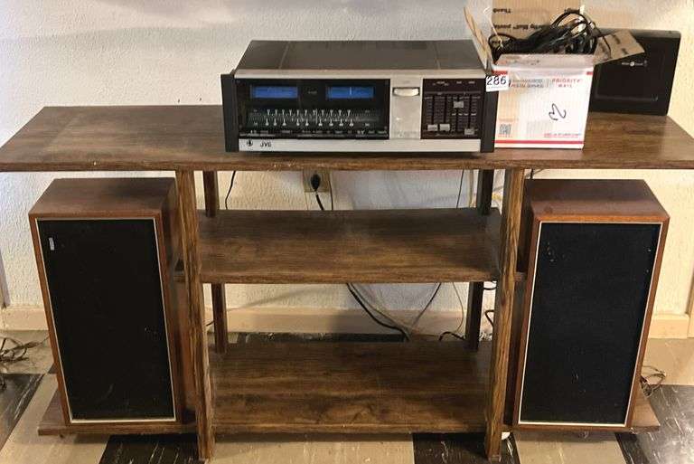 JVC Receiver Model # JR-S100 with 2 RCA Speakers with Stereo Stand, 27 ...