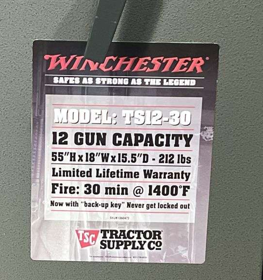 Winchester Model TS12-30 12-Gun Capacity Combination Gun Safe - 30 min ...
