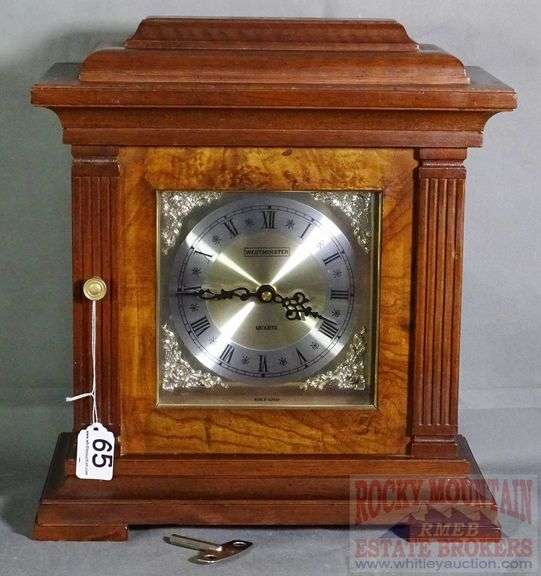 Westminster Chiming Quartz Mantle Clock, 15"x14"x8". - Rocky Mountain ...