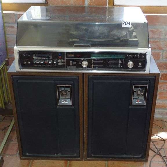 Vintage Zenith Allegro Sound System with Turn Table, 8-Track, AM/FM ...