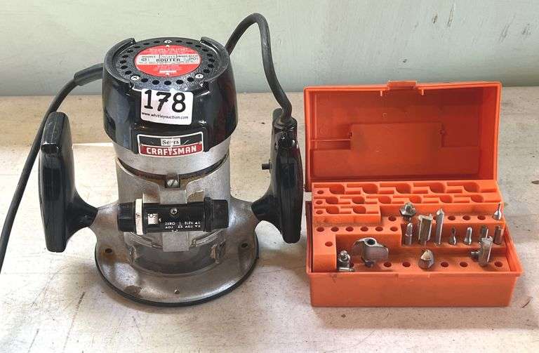 Craftsman Model 315.17381 Router with Bits. - Rocky Mountain Estate ...