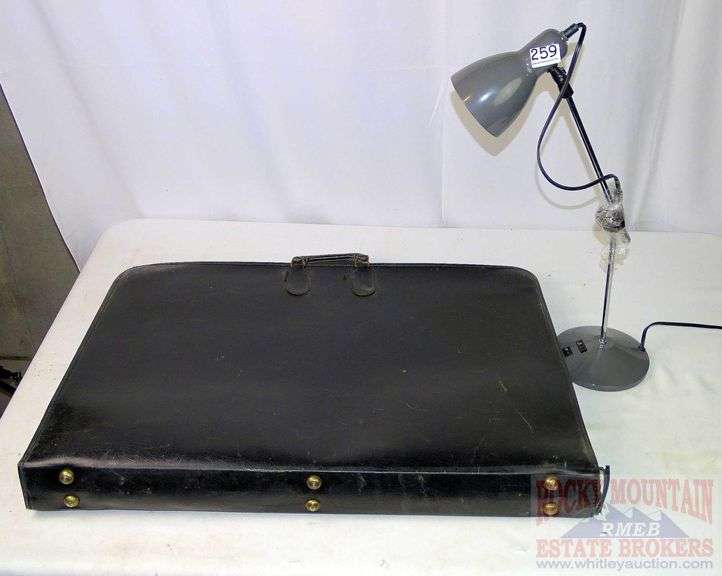 Adjustable Desk Lamp & Artist Portfolio Carrier. Both for one money ...