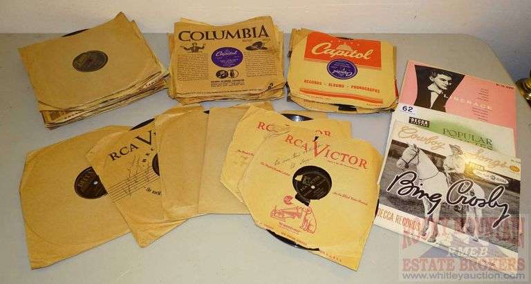 Approx. 30 Vintage RCA Victor Victrola/Phonograph Records in Paper ...