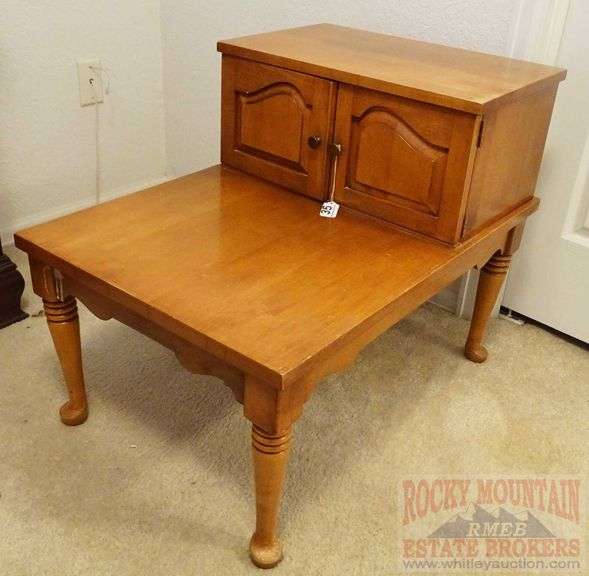 Vintage Maple 2 Door Step End Table, 24"x21"x30". - Rocky Mountain ...