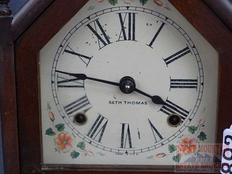 Seth Thomas Wood Steeple Style Kitchen Clock. 14.5" High. - Rocky ...
