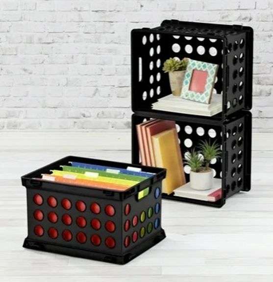 Brand New Set of 3 Black Sterilite File Crates, 10.5"x14.25"x17.25 ...