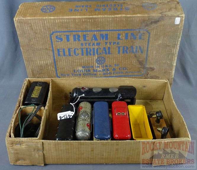 Vintage Marx Commodore Vanderbilt Tin Litho O-Gauge Train Set with Marx ...