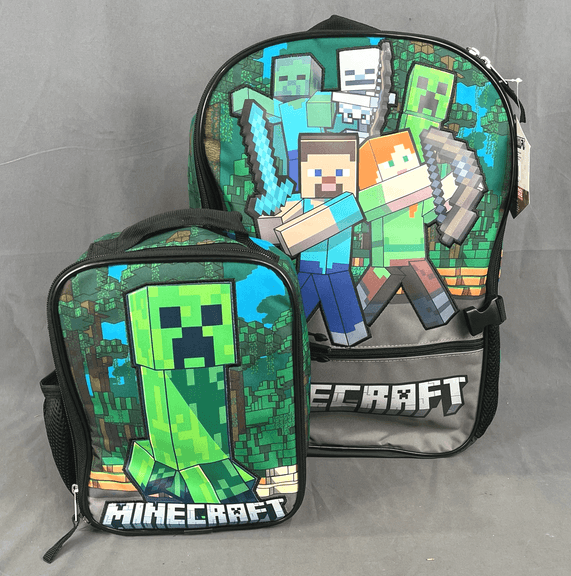 Brand New Minecraft Character Backpack & Lunch Box Set. This set ...