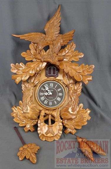Briton Traditional Style, Quartz Cuckoo Clock with Lots of Carving, 30 ...