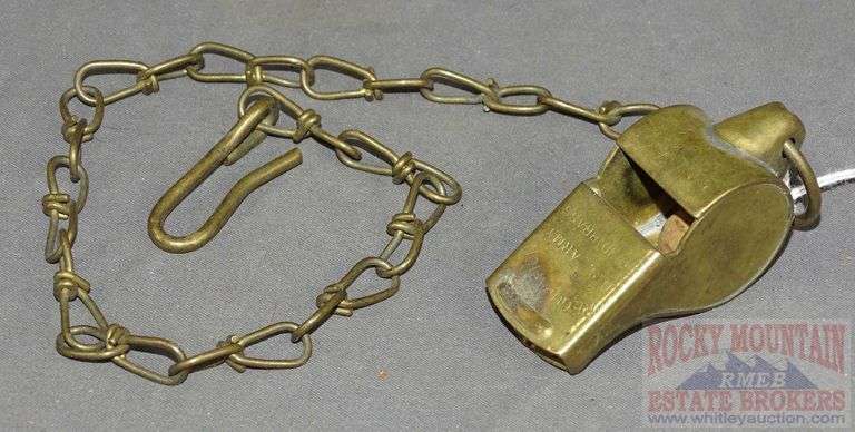 Cool Vintage US Army Solid Brass Regulation Whistle with Chain. - Rocky ...