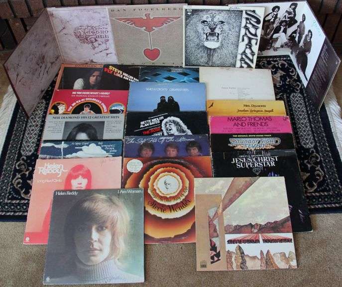 Over 20 Vintage Classic Rock & Other Record Albums Including Santana ...