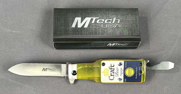 Cool Brand New Draft Beer 6" Folding Knife with Stainless Steel Blade ...