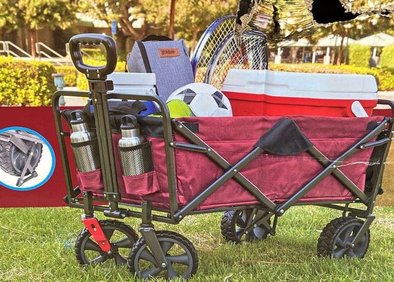 Brand New Mac Sports MacWagon Folding Wagon with Zippered Tailgate and ...